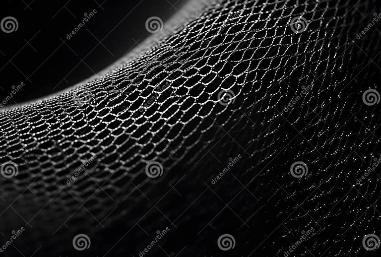 Abstract Black and White Fishnet Pattern Texture Stock Illustration ...