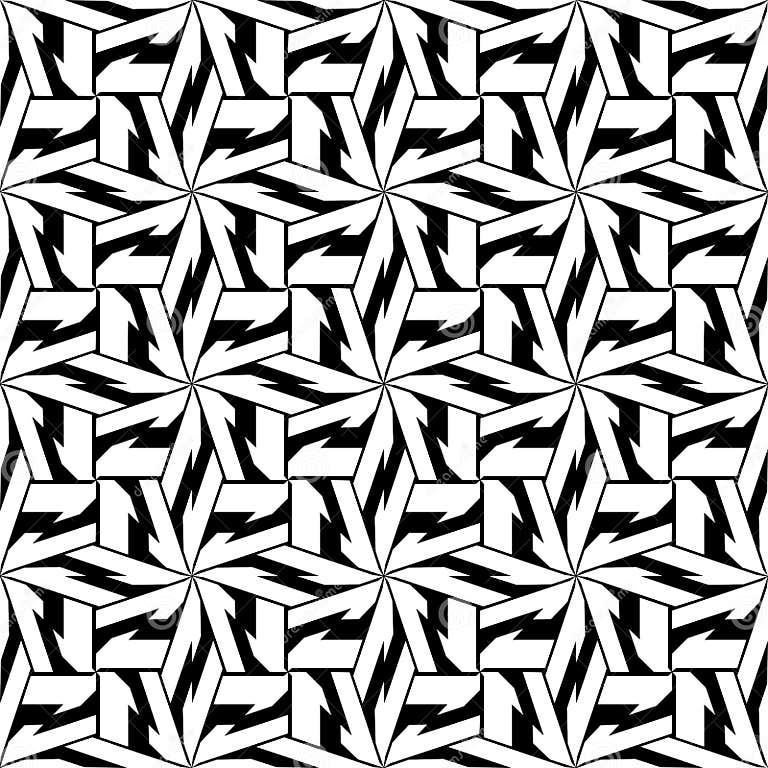 Black and White Pattern Vector. Illustration Isolated on White ...