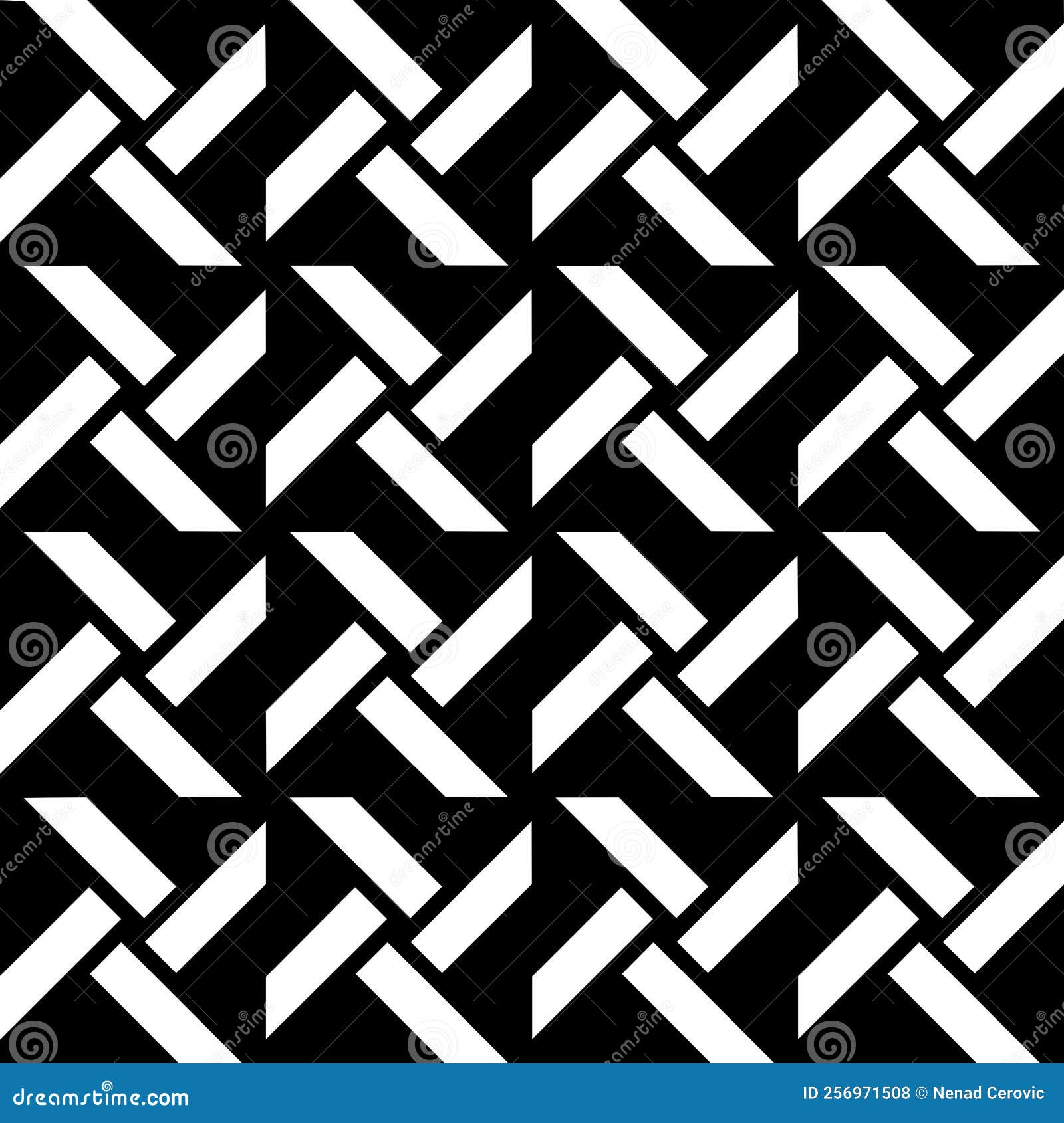 Black and White Pattern Vector. Illustration Isolated on White ... Black and White Pattern Vector. Illustration Isolated on White ...