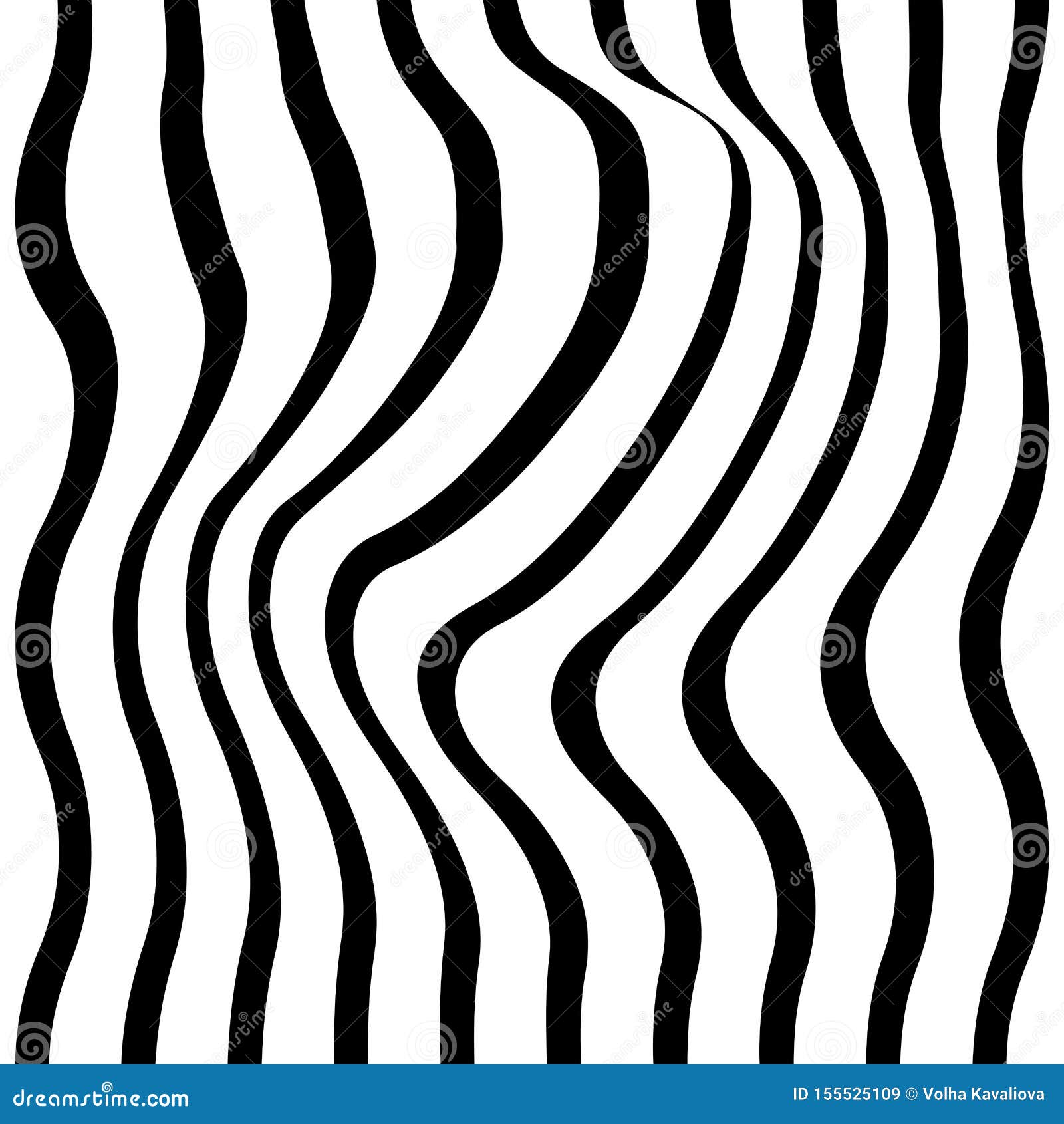 Pattern wavy zebra lines stock vector. Illustration of fashion - 155525109
