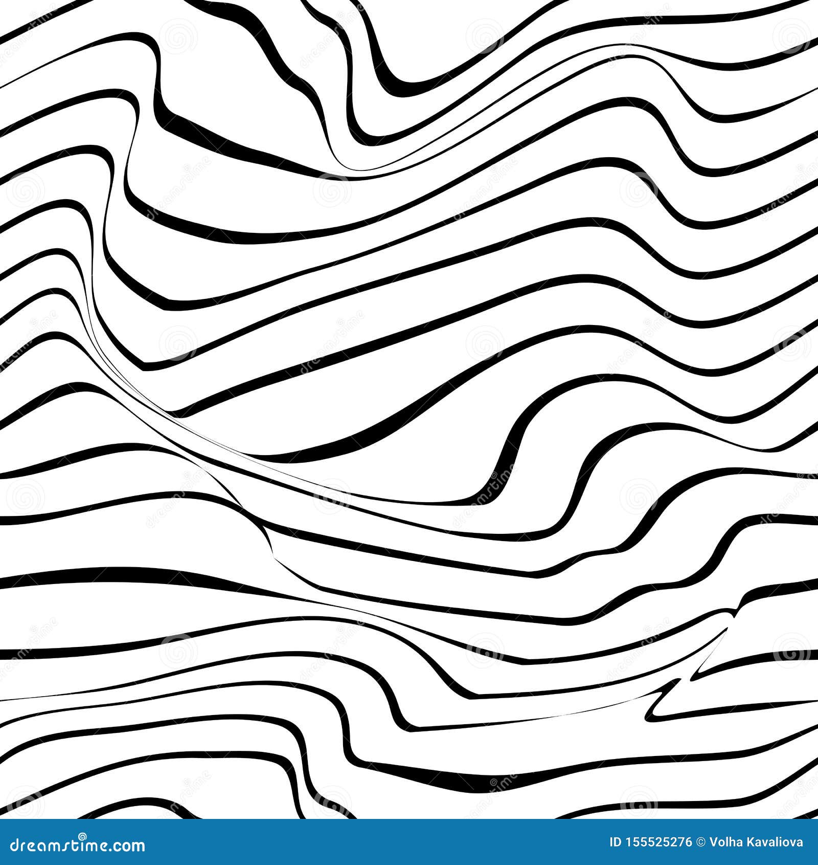 Pattern wavy zebra lines stock vector. Illustration of decor - 155525276