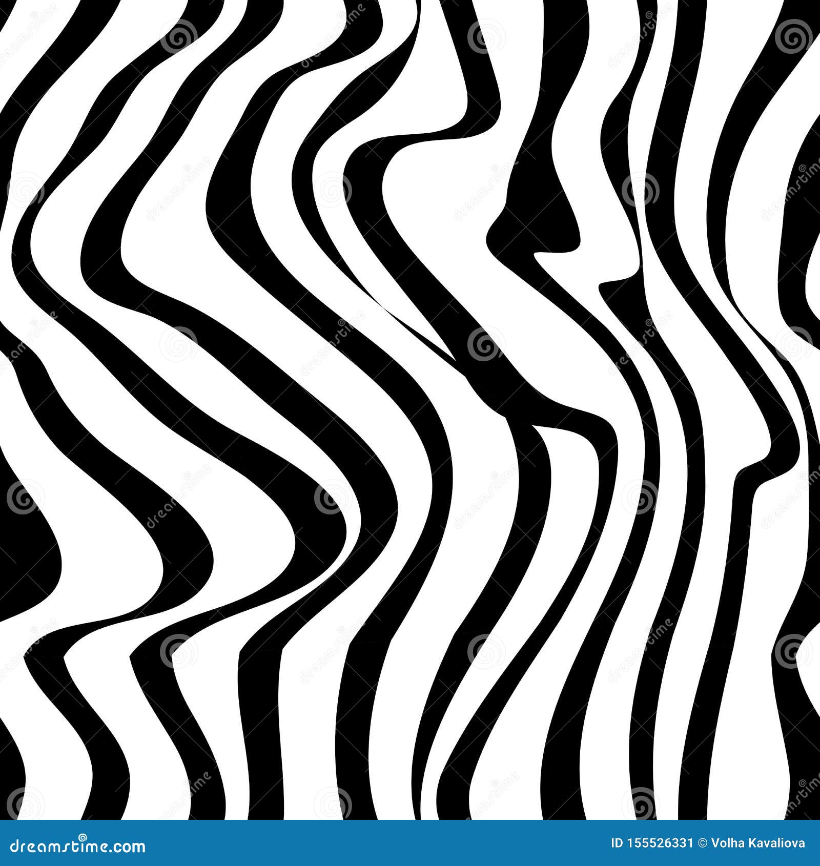 Pattern wavy zebra lines stock vector. Illustration of lines - 155526331