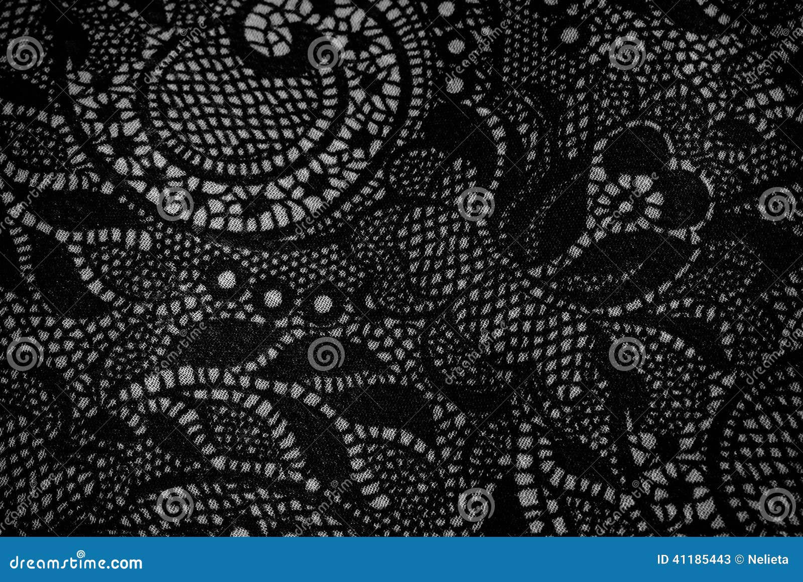 Black and White Patterned Cloth Stock Illustration - Illustration of ...