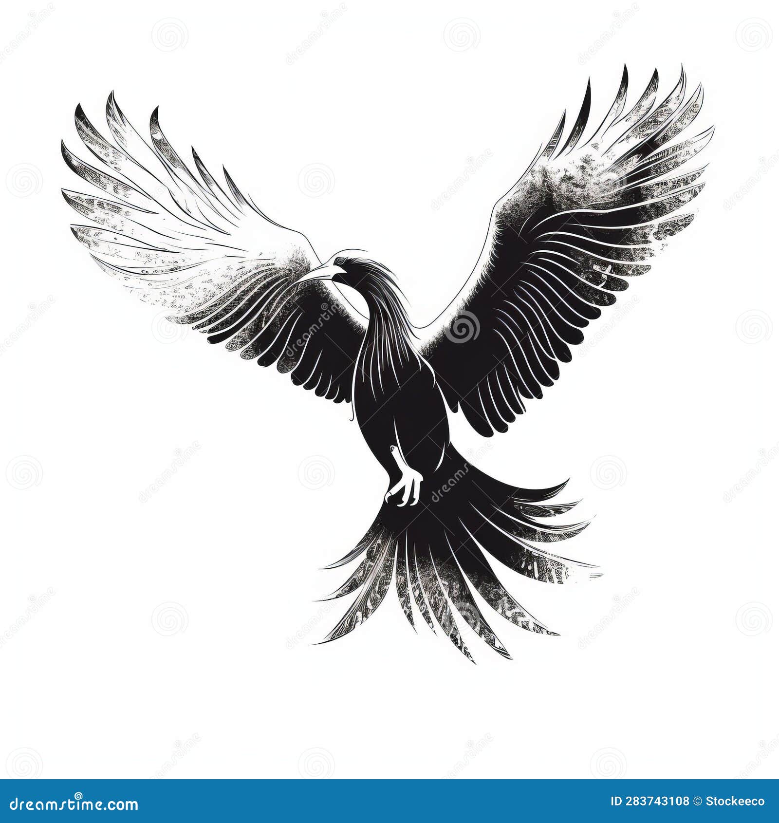 Multilayered Illusory Realism: Black Phoenix Bird in Himalayan Art ...