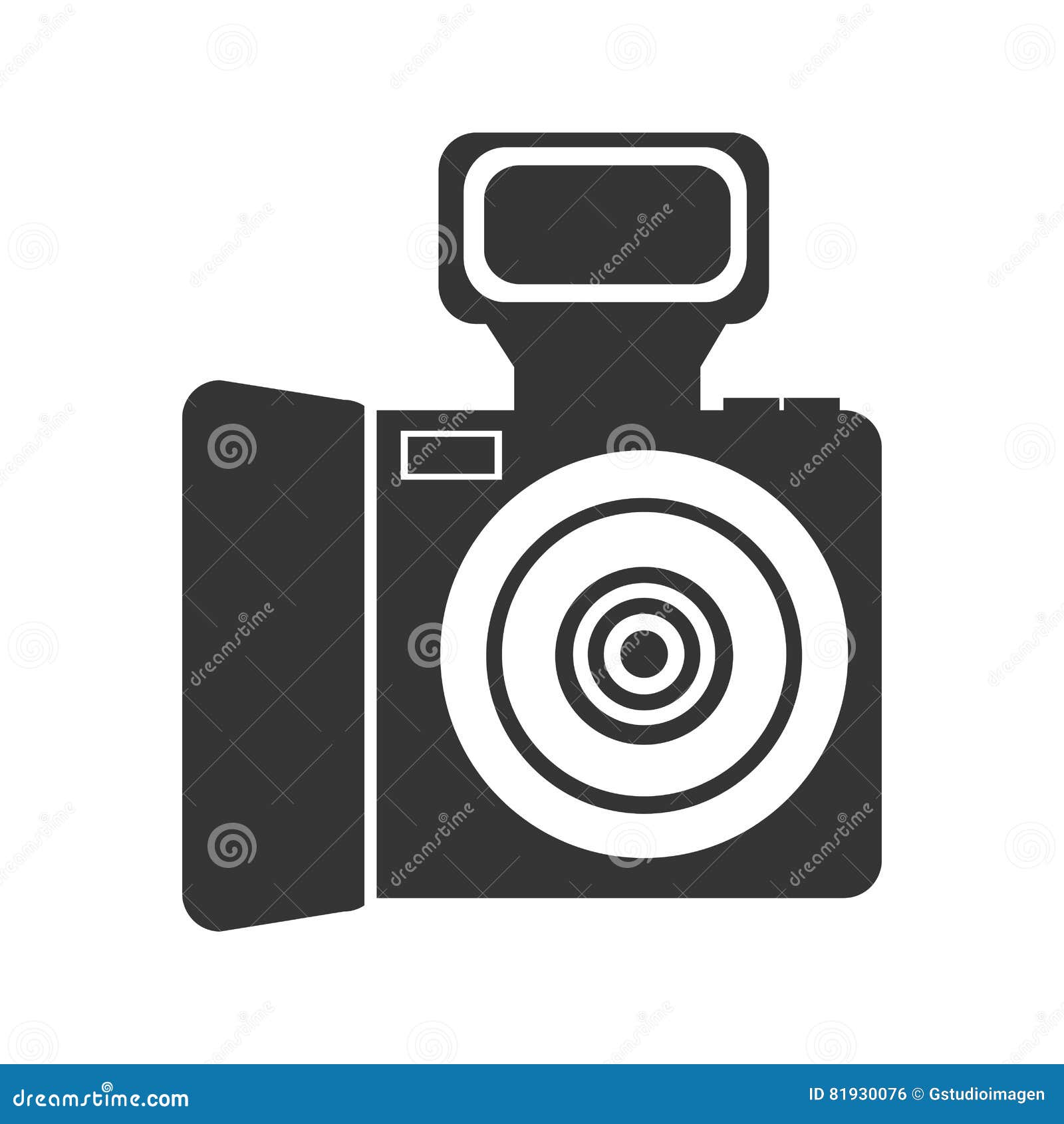 Black and White Photo Camera, Vector Graphic Stock Vector ...