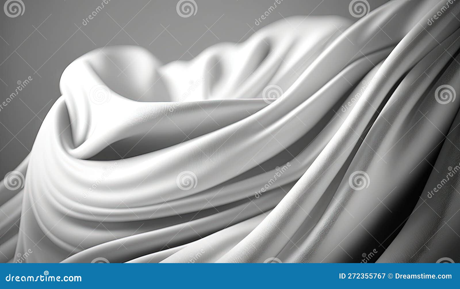 A Black and White Photo of a White Cloth Draped Over Stock Illustration ...