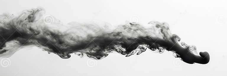 Black and White Photo of Ink Diffusing in Water, Creating Chaos and ...