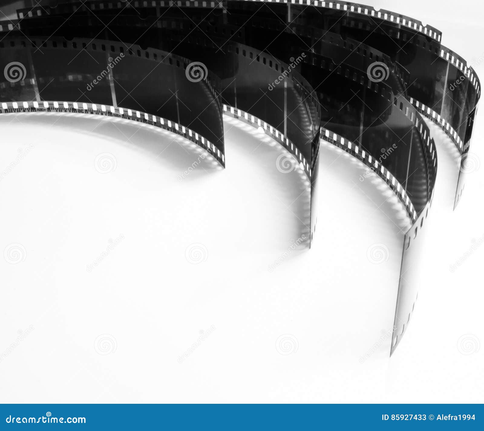 Black and White Photo of Old Negatives on a White Background Stock ...