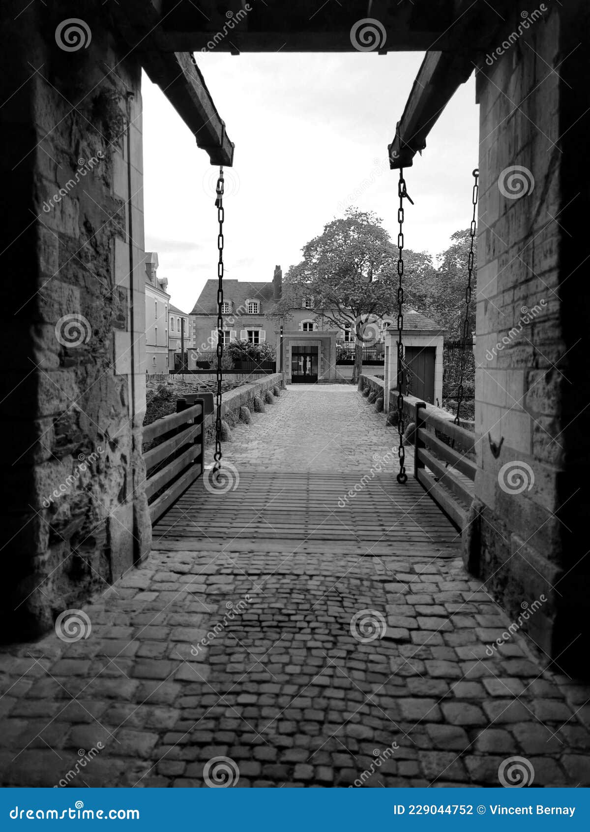 The Exit of a Medieval Castle Stock Photo - Image of white, castle ...