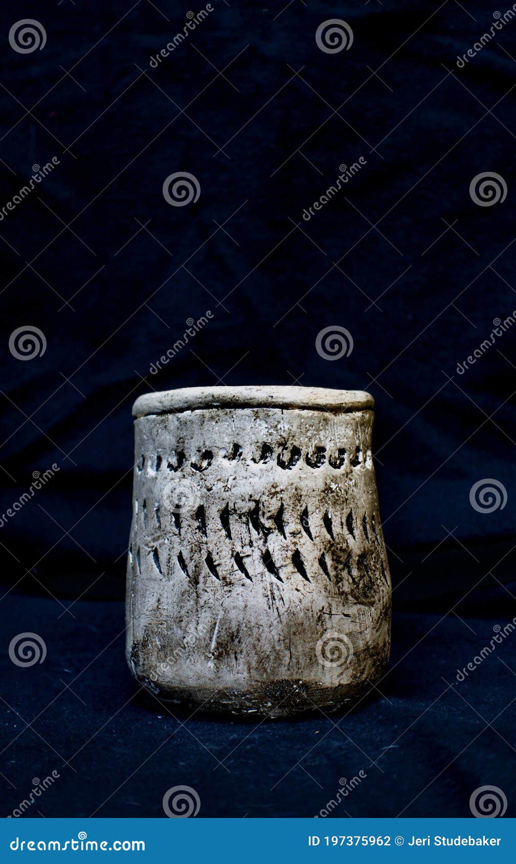 Ancient Pottery Cup Vessel Pot Stock Photo - Image of black, cavemen ...