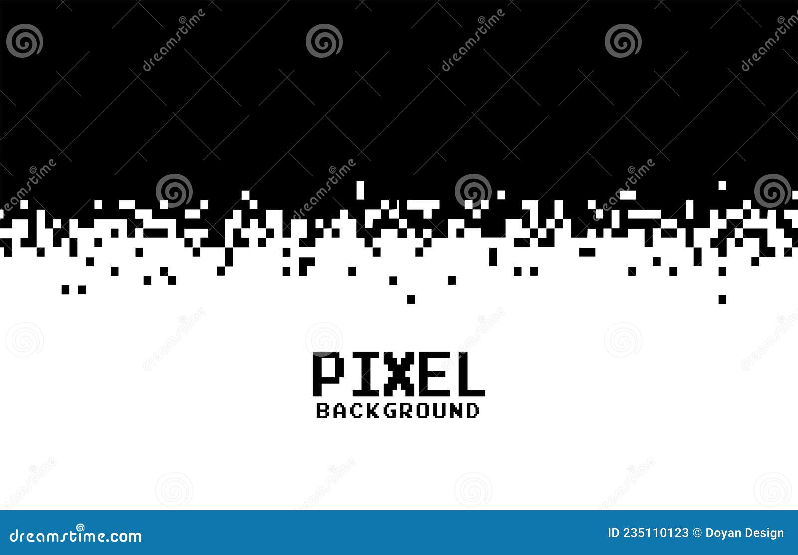 Black and White Pixels Background in Flat Style Stock Vector ...