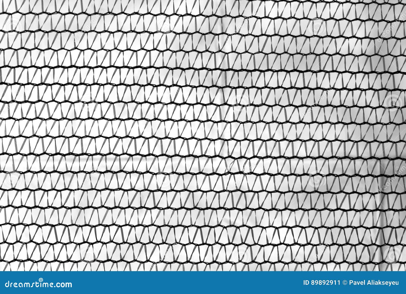 Black and White Plastic Net in Front of Plaster Wall. Stock Image ...