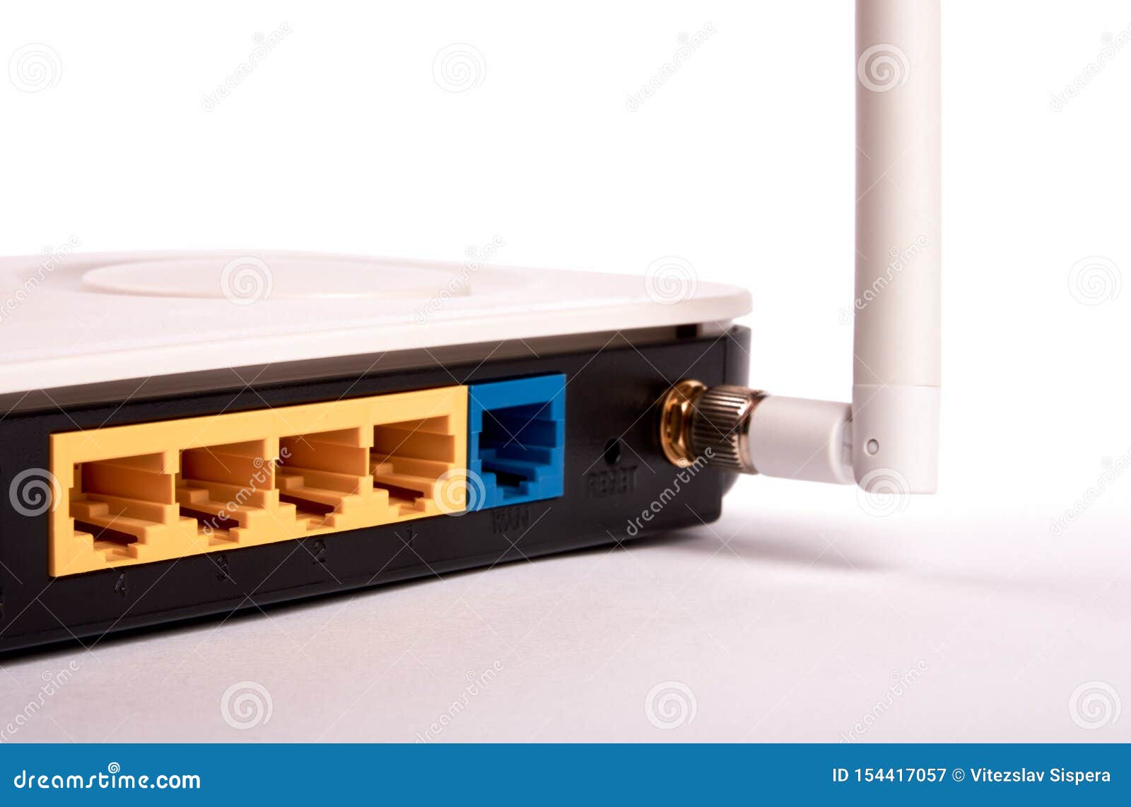 Black and White Plastic Router and Antenna and Blank Connectors for ...