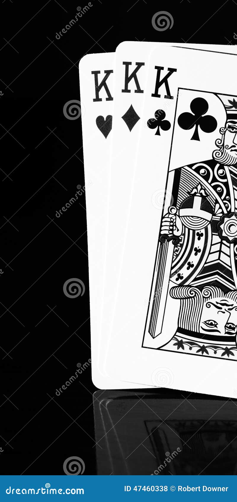 Black and White Playing Cards. Stock Photo - Image of gambling, luck ...