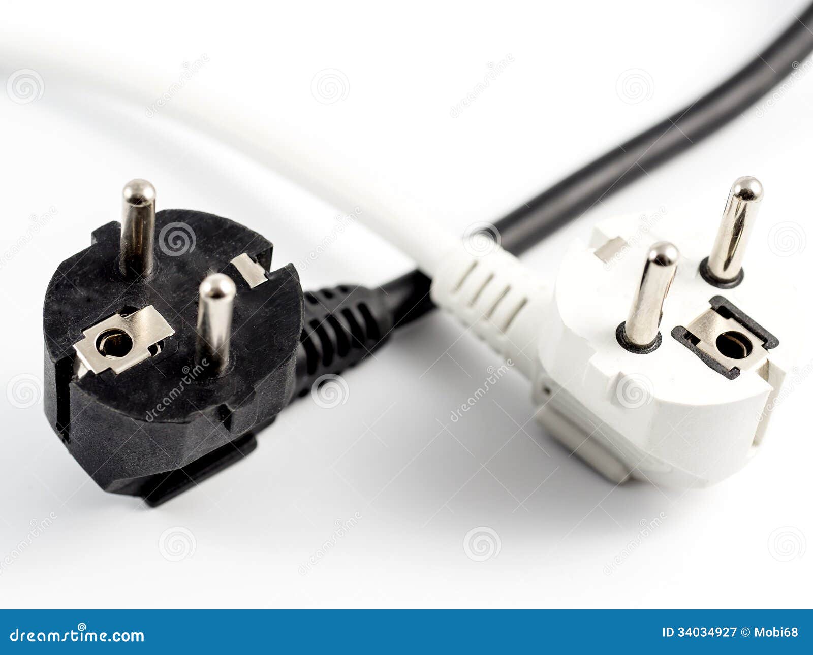 Black and white plugs stock image. Image of white, connection - 34034927
