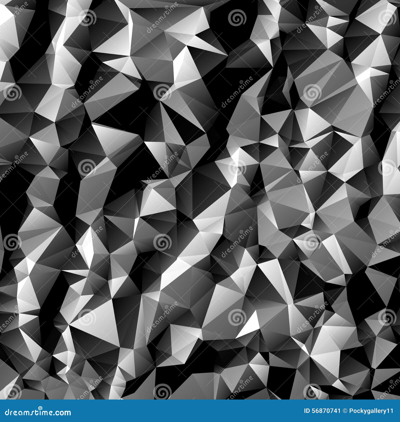 Black and White Polygon Abstract Background Stock Vector - Illustration ...
