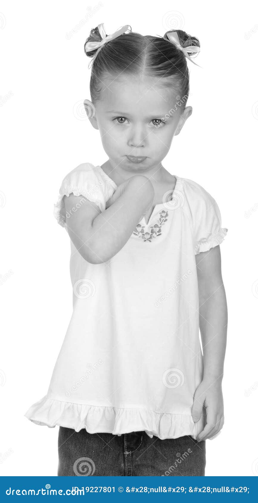 Black and White Pout stock image. Image of adorable, expression - 19227801
