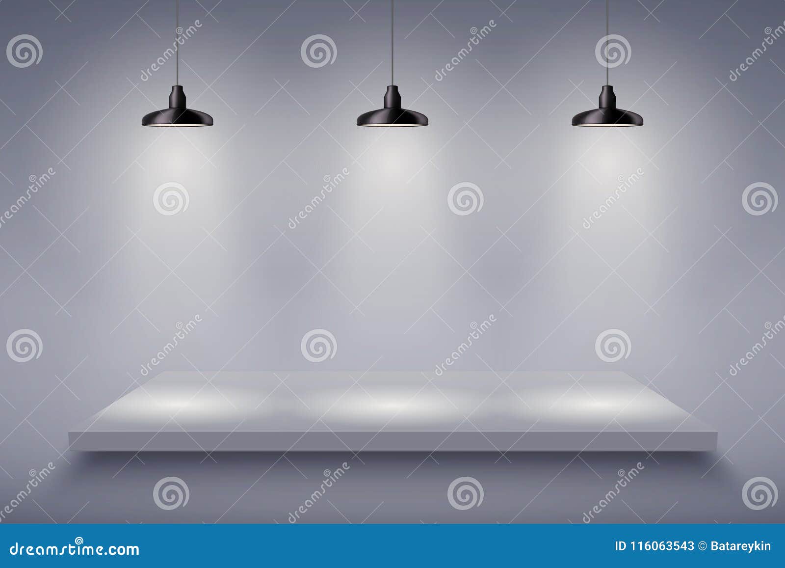 Black and White Presentation Platform Stock Vector - Illustration of ...