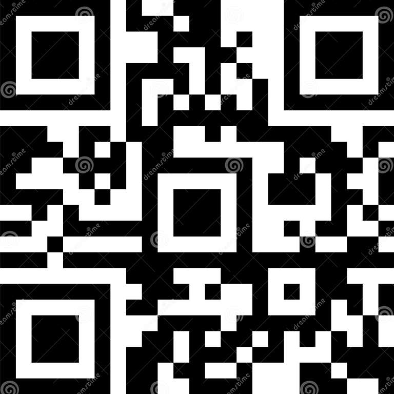 Black and White Qr Code Offering a Striking Visual Representation of ...