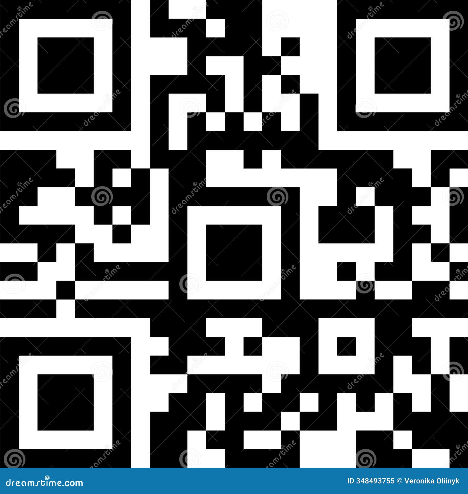 Black and White Qr Code Offering a Striking Visual Representation of ...