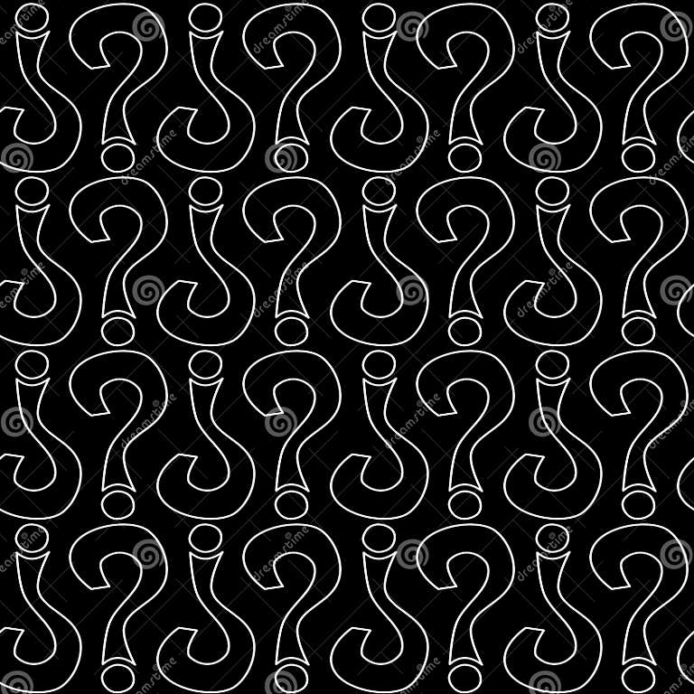 Query Black and White Seamless Background Stock Illustration ...