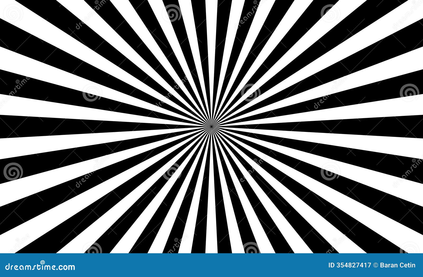 Black and White Radial Sunburst Pattern Stock Illustration ...