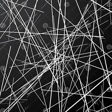 Black and White Random Lines Abstract Background Stock Vector ...