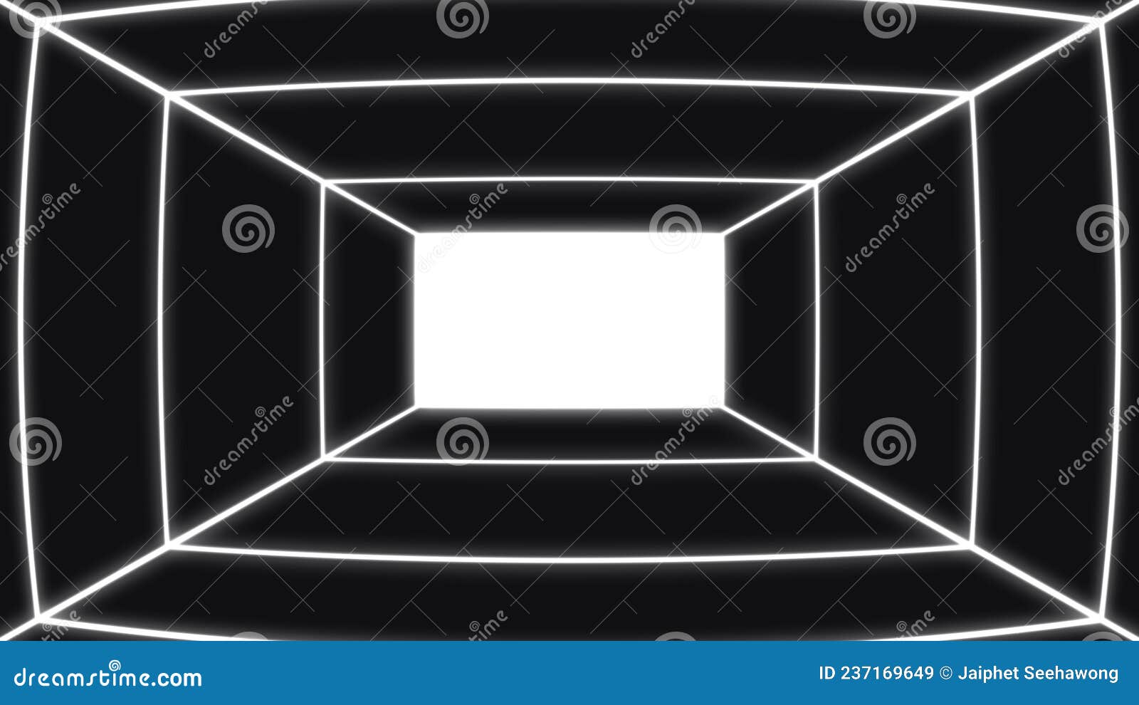 Black and White Rectangular Square Zoom Background Stock Illustration ...
