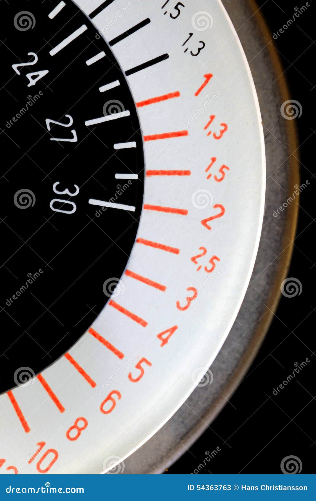Black, White and Red Circular Scale Stock Image - Image of scale ...