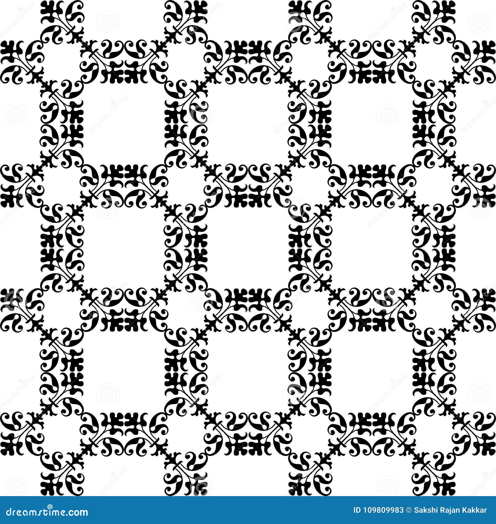 Black and White Repeat Pattern and Vector Image Stock Vector ...