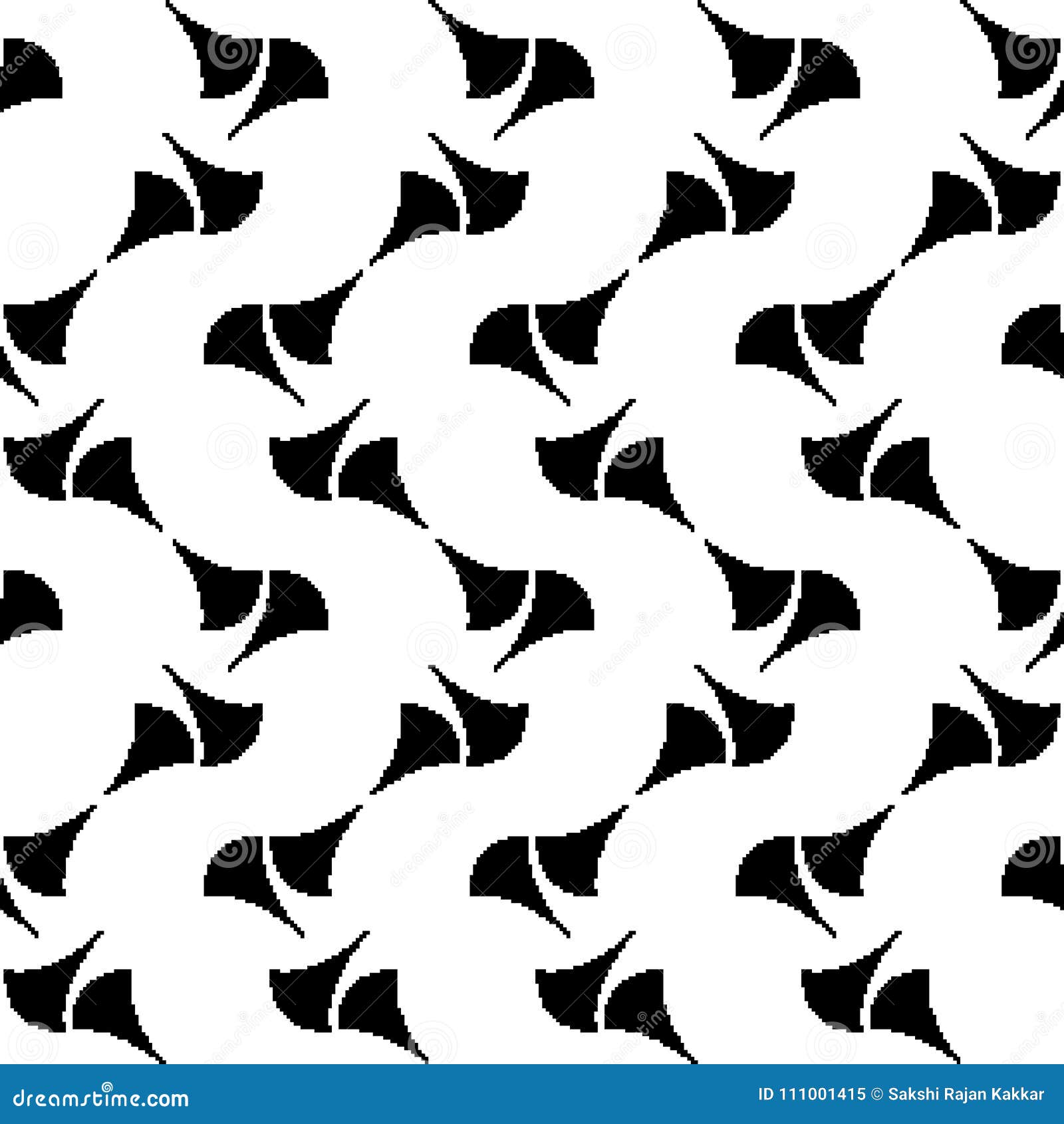 Black and White Repeat Pattern and Vector Image Stock Vector ...