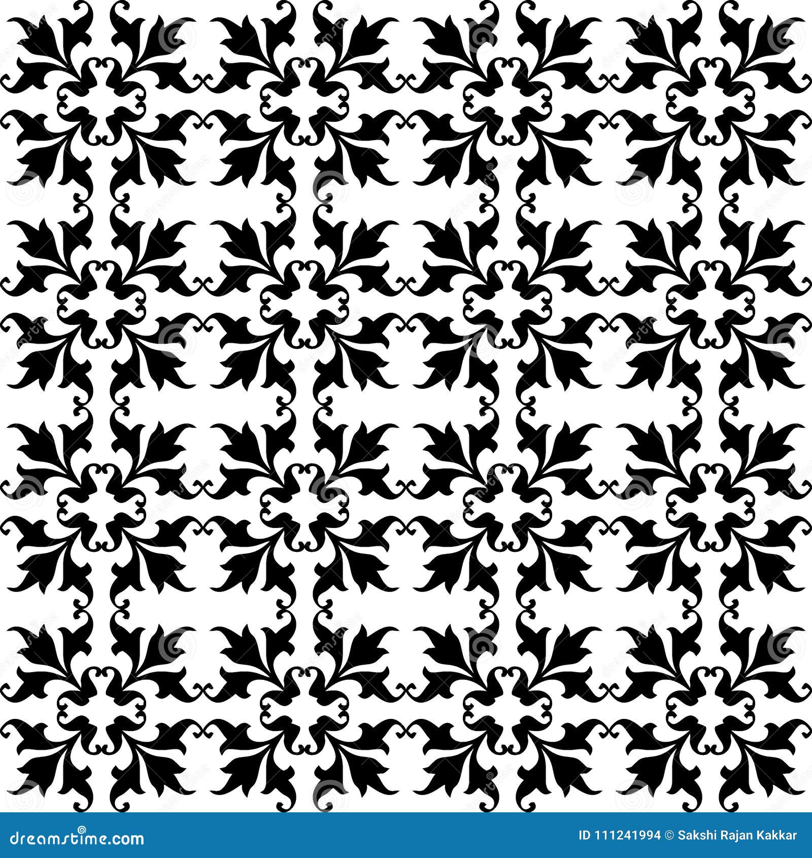 Black and White Repeat Pattern and Vector Image Stock Vector ...