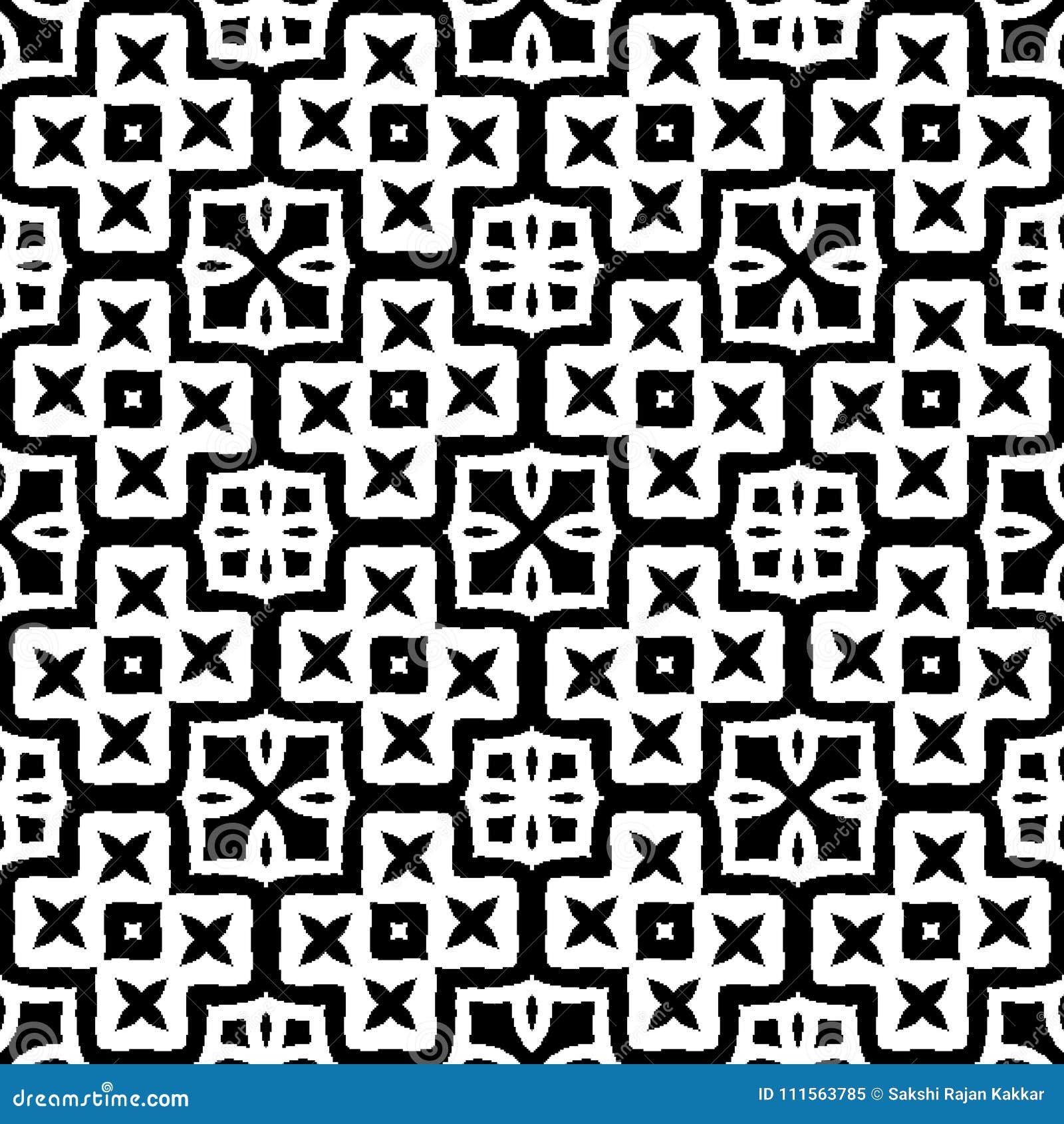 Black and White Repeat Pattern and Vector Image Stock Vector ...