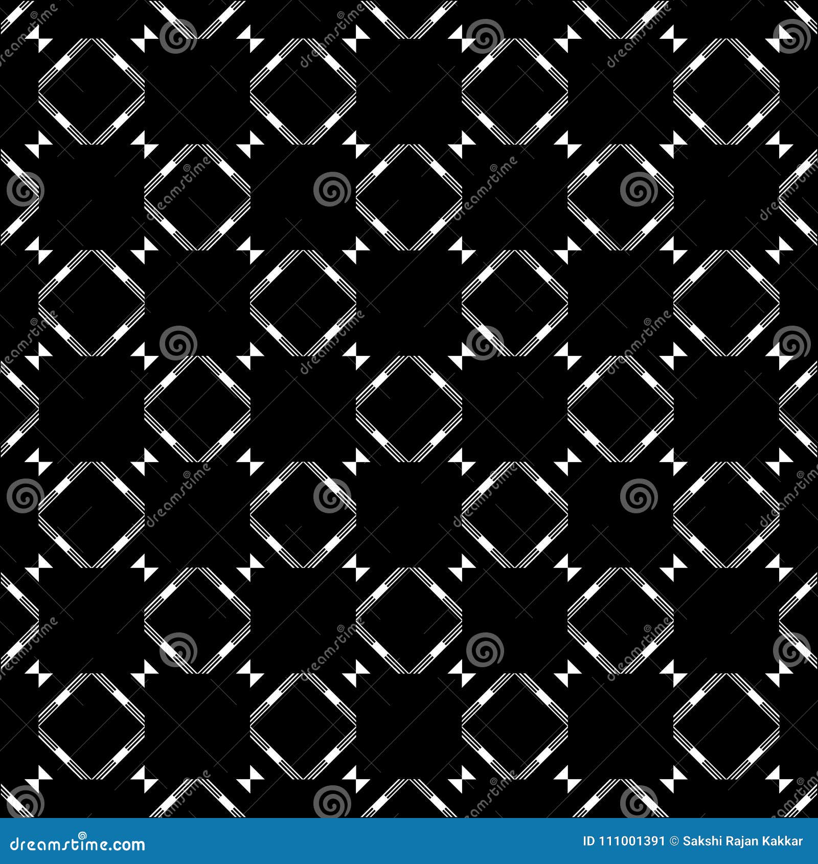 Black and White Repeat Pattern and Vector Image Stock Vector ...