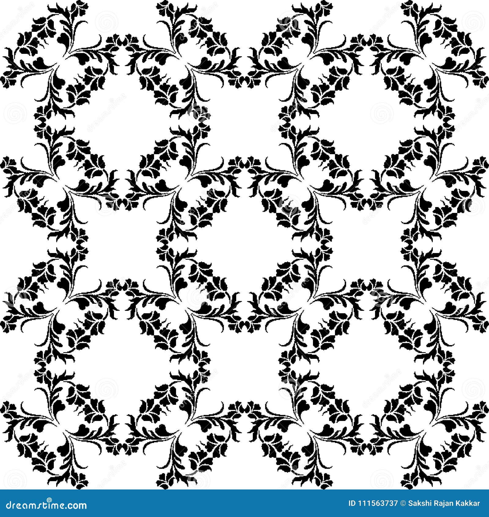 Black and White Repeat Pattern and Vector Image Stock Vector ...
