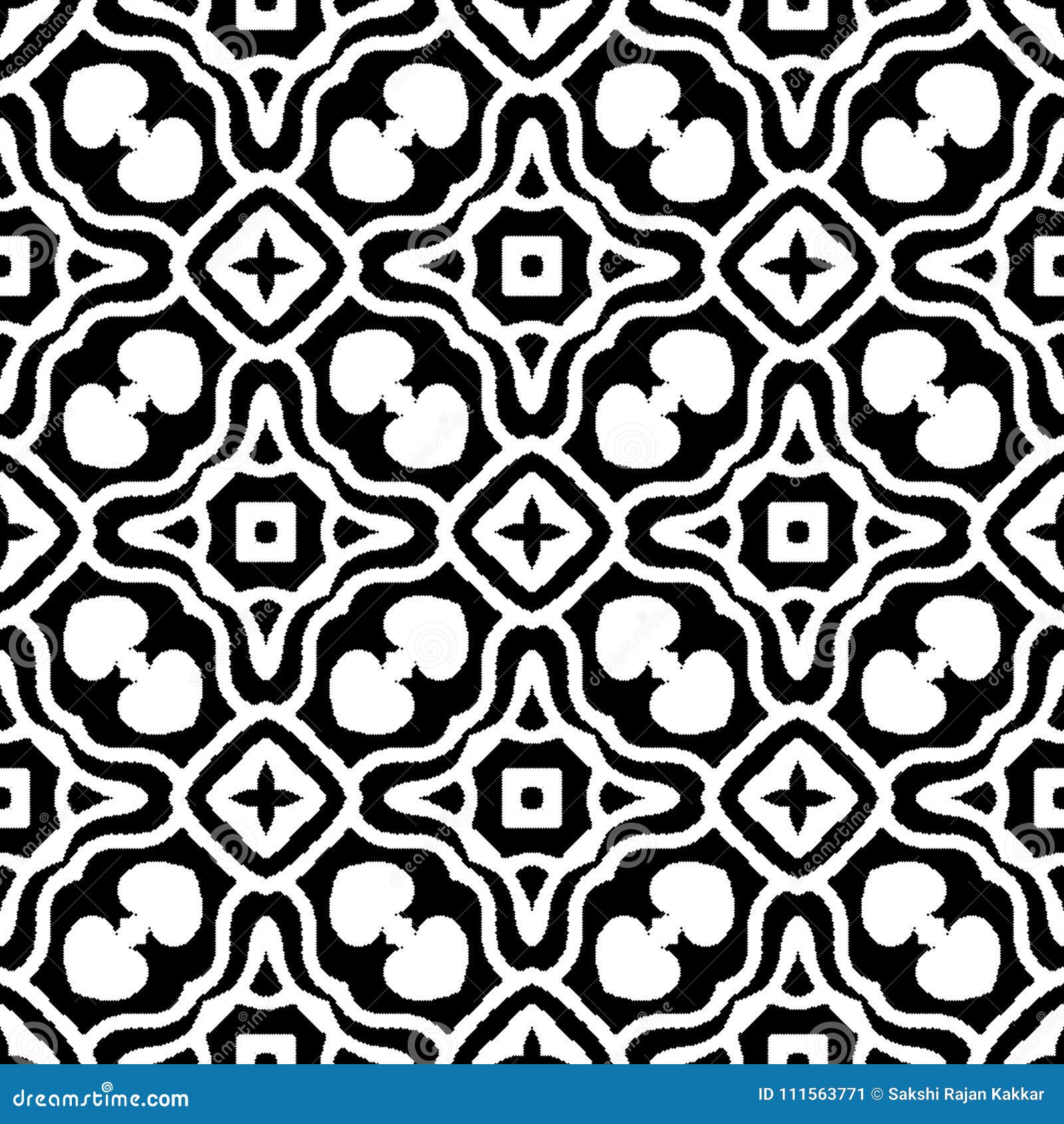 Black and White Repeat Pattern and Vector Image Stock Vector ...