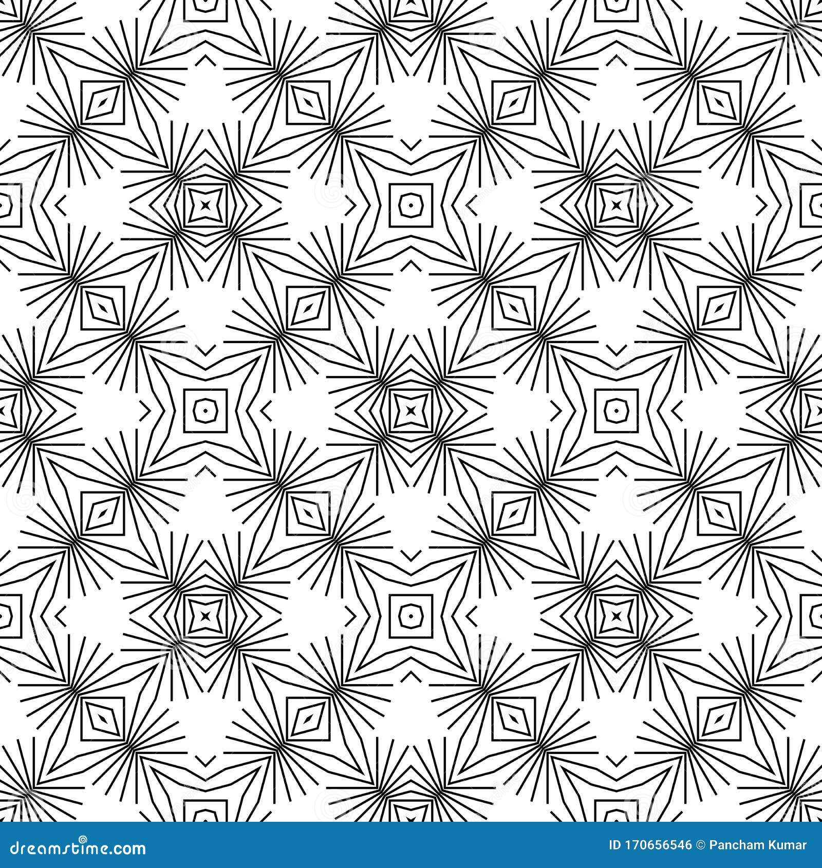 Black and White Repeat Pattern Vector and Seamless Background Pattern ...