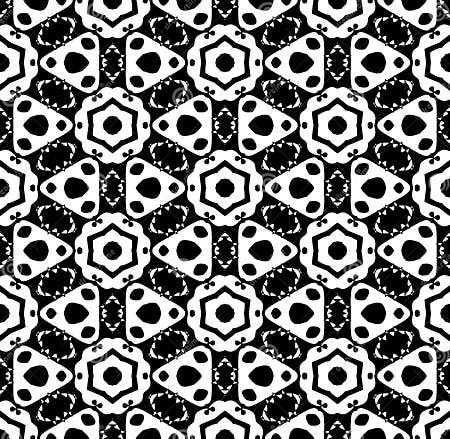 Black and White Repeat Pattern Vector and Seamless Background Image ...