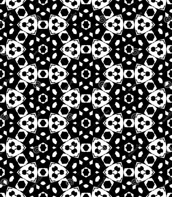 Black and White Repeat Pattern Vector and Seamless Background Image ...
