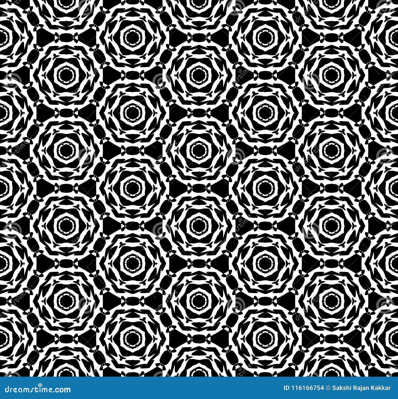 Black and White Repeat Pattern Vector and Seamless Background Image ...