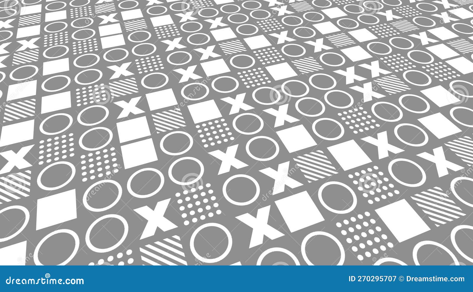 Black and White Repeating Pattern of Geometric Shapes Abstract ...