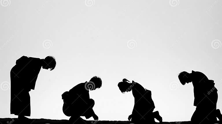Black and White Representation of Japanese Honor Stock Image - Image of ...