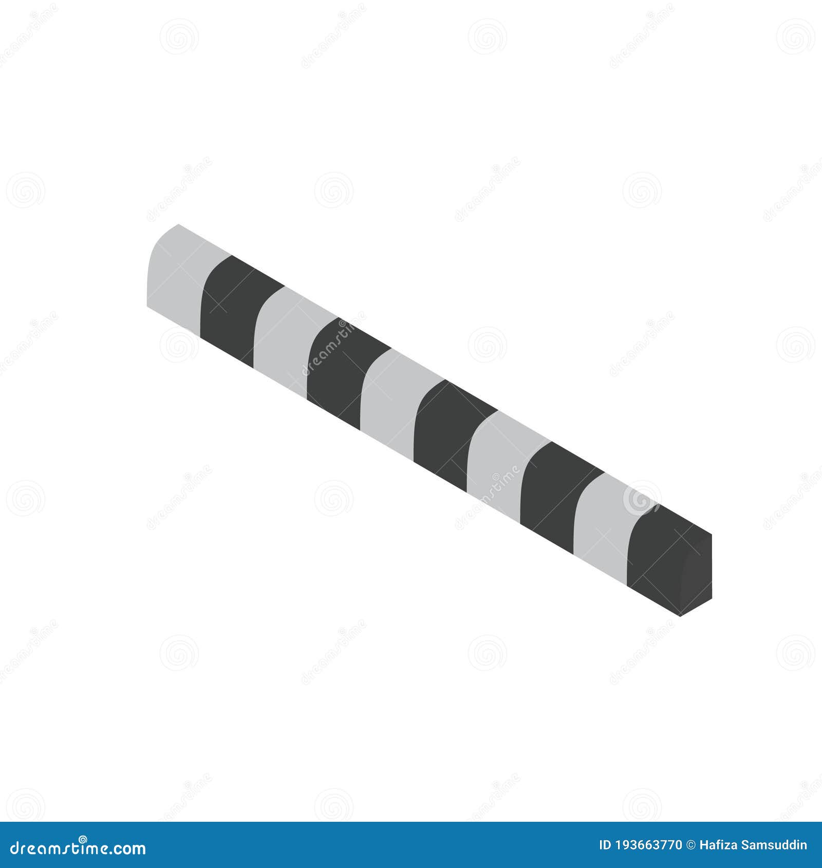 Black and White Road Divider. Vector Illustration Decorative Design ...