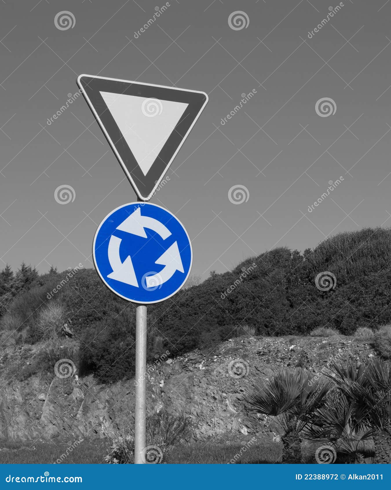 Black and white road sign stock photo. Image of attention - 22388972