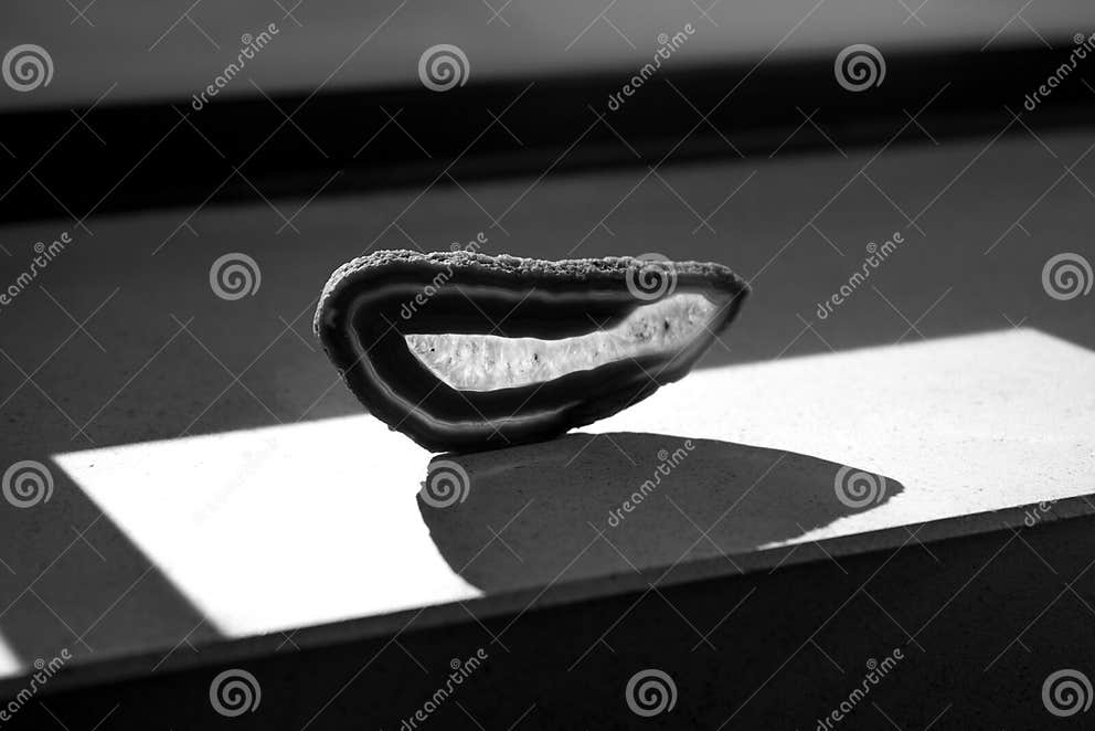 Black and white rock stock image. Image of object, crystal - 108196437