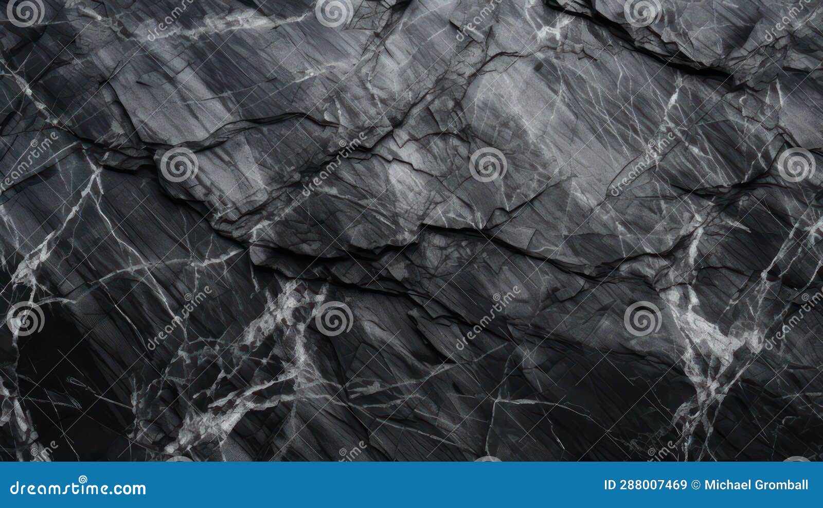 Black White Rock Texture. Dark Grey Stone Granite Background Created ...