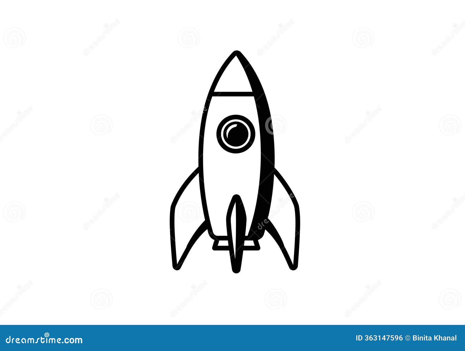 Black and White Rocket Clipart Stock Vector - Illustration of ...