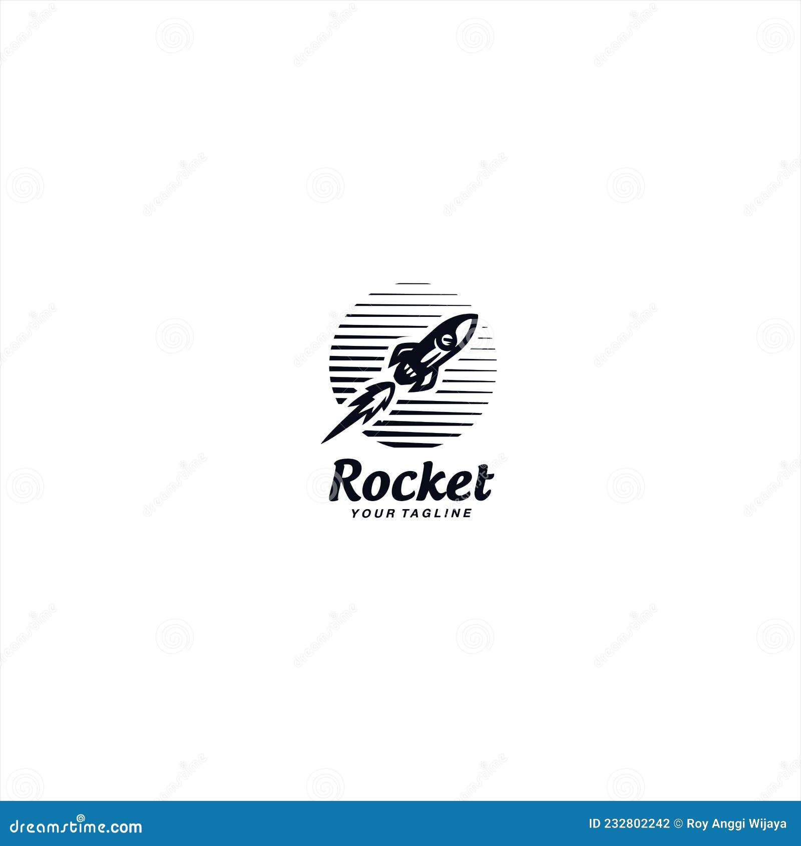 Rocket Logo Design Template Idea Stock Vector - Illustration of ...