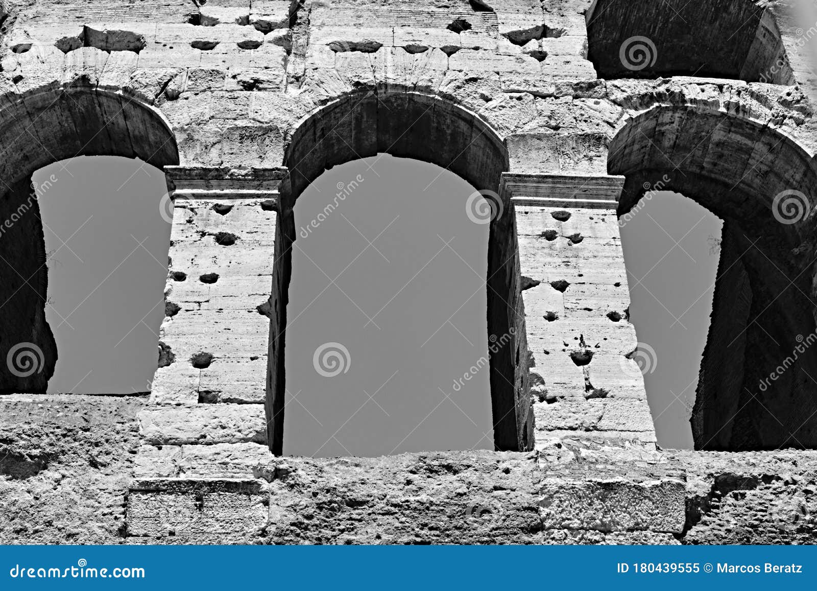 Black and White Roman Windows Stock Image - Image of black, fresco ...
