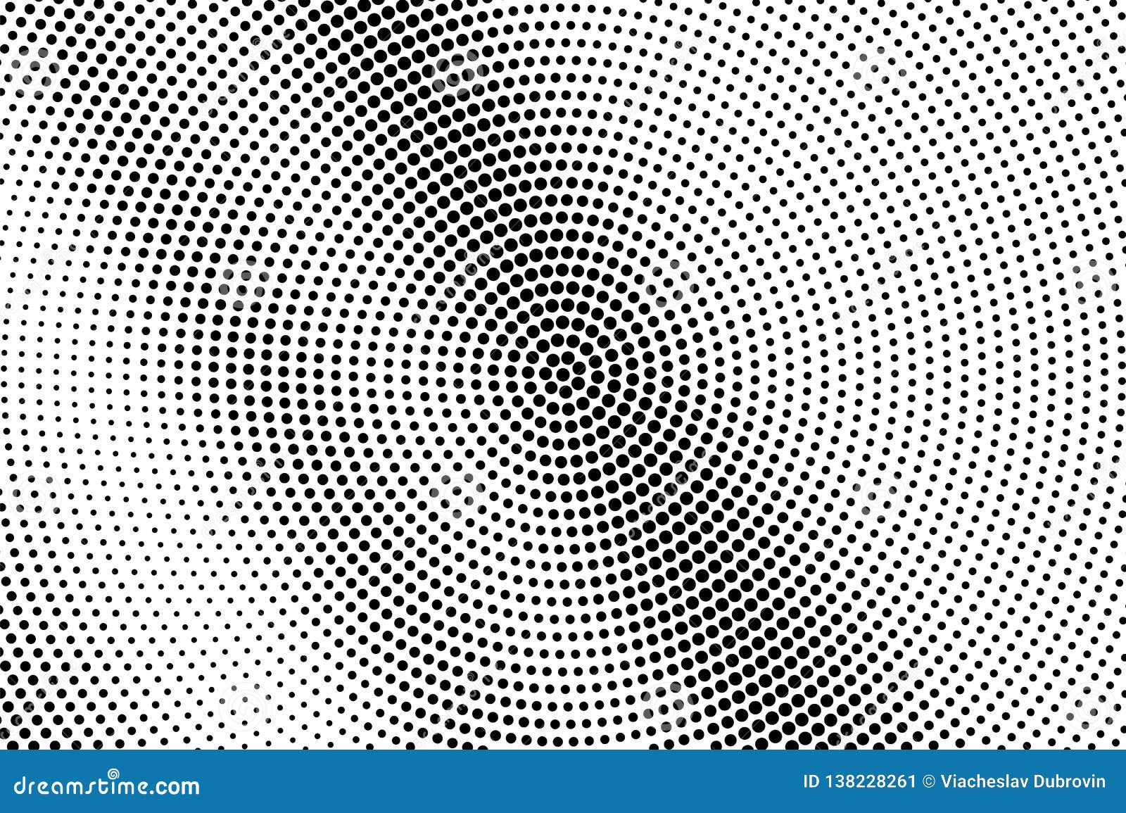 Black on White Round Halftone Vector. Digital Dotted Texture Stock ...